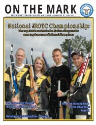 JROTC Air Rifle Marksmanship Cadet Safety Examination--KEY