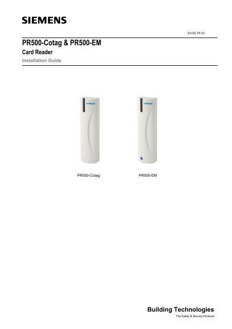 PR500-Cotag & PR500-EM Card Reader - Bewator Group
