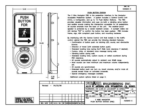 PUSH BUTTON FOR - Polara Engineering