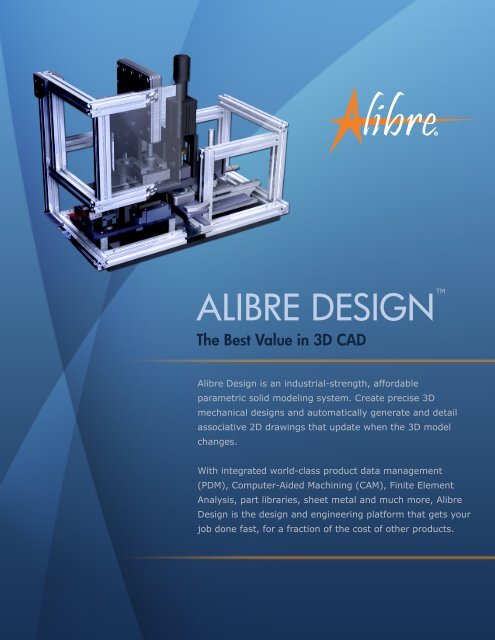 Alibre Design Brochure - Page Title