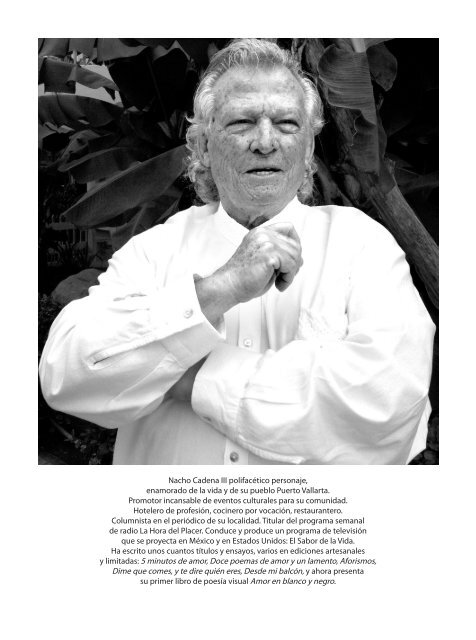 Nacho Cadena III polifacÃ©tico personaje, enamorado de la vida y de ...