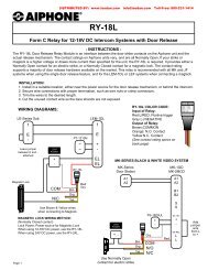 AIPHONE LE-D LE-DA Door Stations Installation & Wiring