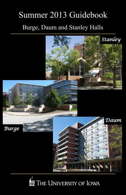 Burge, Currier, Daum, and Stanley Halls - Housing - University of Iowa