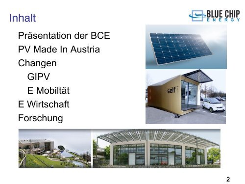 Inhalt Präsentation der