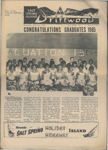 July 1 - Salt Spring Island Archives