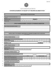 SURRENDERING OF FIREARM ITEM(S) - Saps