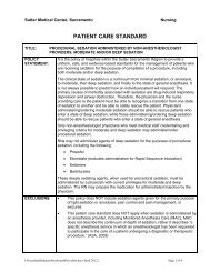 PROCEDURAL SEDATION RECORD SEDATION FORM