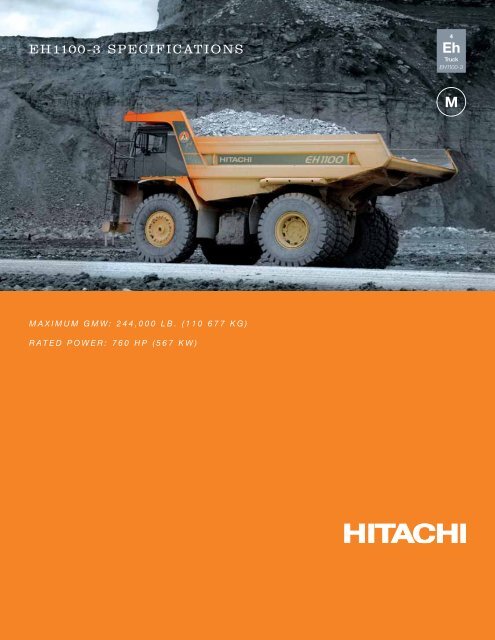 EH1100-3 SPECIFICATIONS - Hitachi