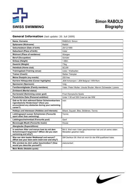 Simon RABOLD Biography