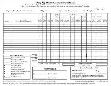 Weekly Accomplishment Sheet - Terezeja