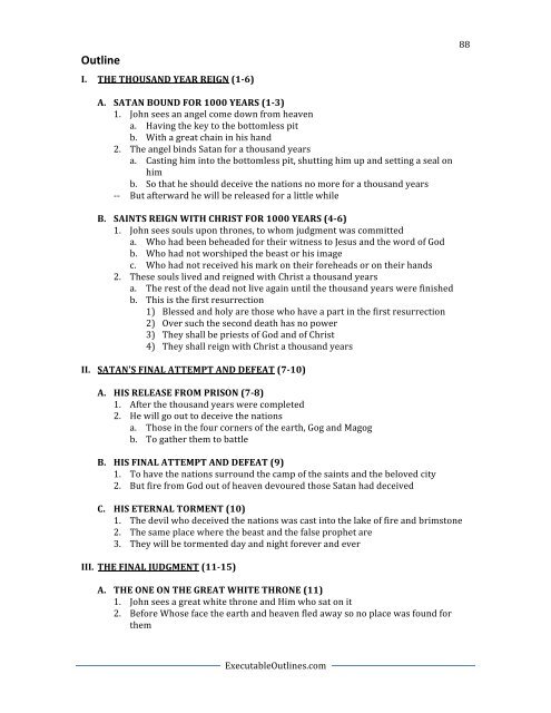 88 Outline I. THE THOUS