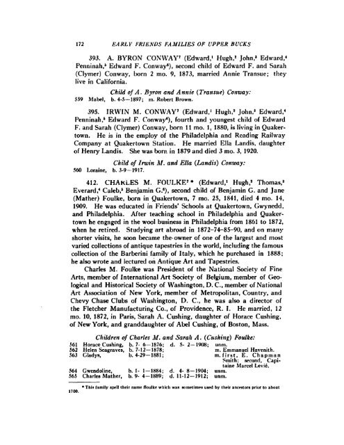 FOULKE FAMILY 171 378. KA