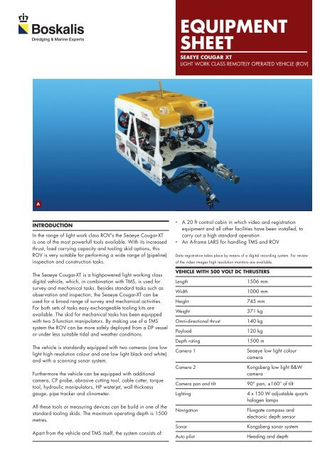 Remotely Operated Vehicle (ROV)