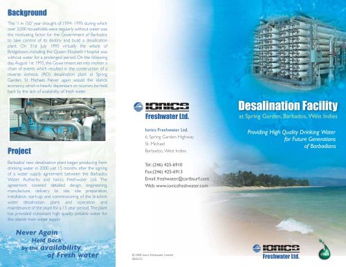 spring garden desalination plant, barbados