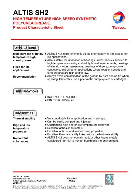 ALTIS SH2.pdf - lubes-online.co.uk