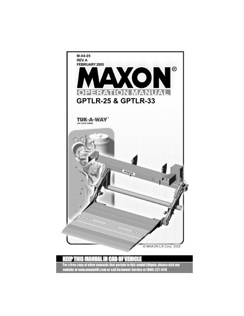 GPTLR SERIES - Maxon