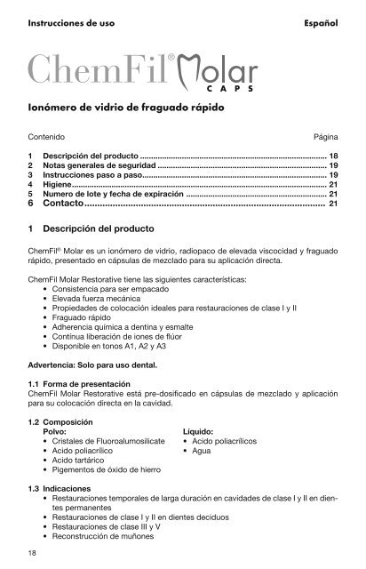 Chemfil Molar - Dentsply