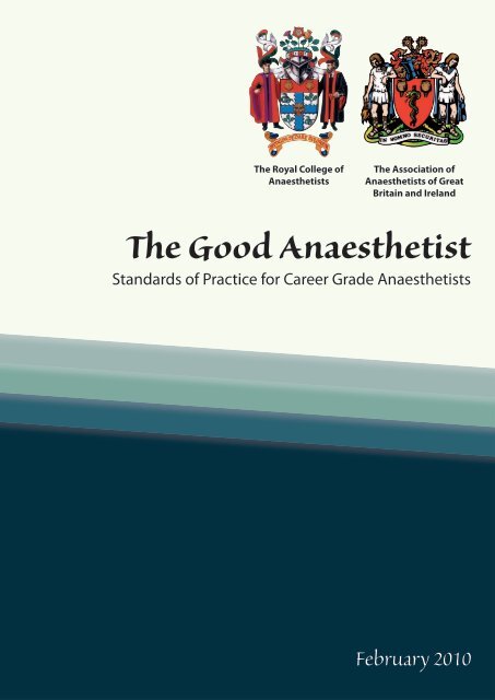 The Good Anaesthetist - aagbi