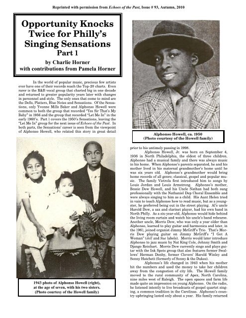 Sensations Story Part 1 Web - Classic Urban Harmony