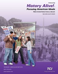 8th Grade:History Alive! The United States Through Industrialism - TCI