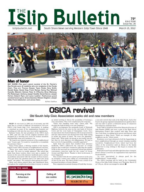 OSICA revival - Islip Bulletin