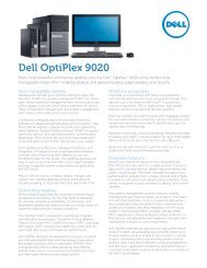 Dell OptiPlex XE2 Spec Sheet - Dell PartnerDirect