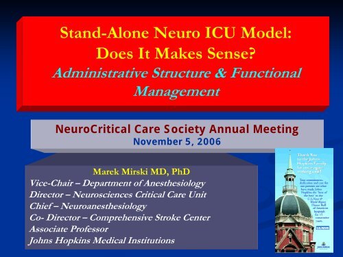 Stand-Alone Neuro ICU Model: Does It Makes Sense?