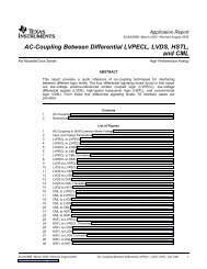 AC Coupling Between Differential LVPECL, LVDS, HSTL and CML ...