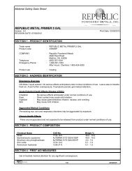 N-15 MSDS - Republic Powdered Metals