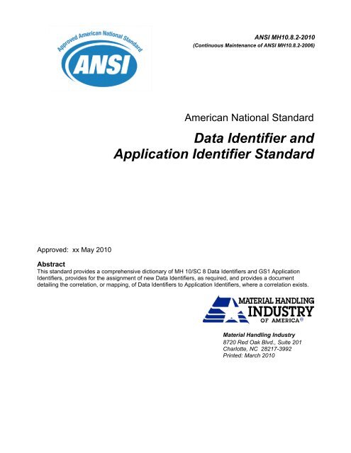 Data Identifier and Application Identifier Standard - ID-Integration