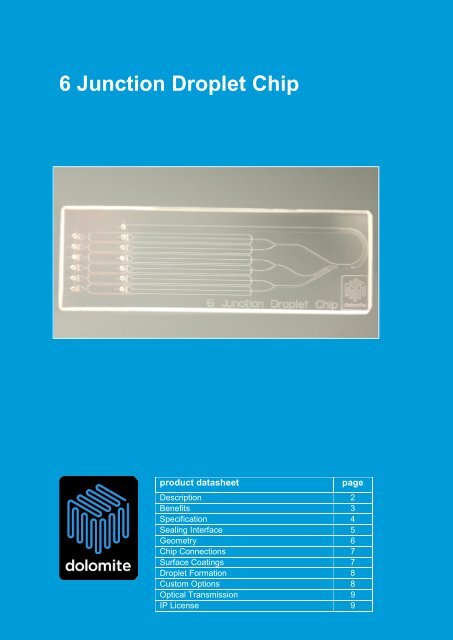 datasheet - Dolomite Microfluidics