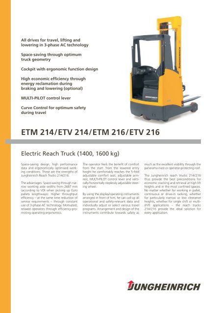 ETM 214/ETV 214/ETM 216/ETV 216 - Jungheinrich