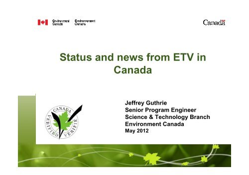 Improving the Canadian ETV Program with the new Delivery Agent