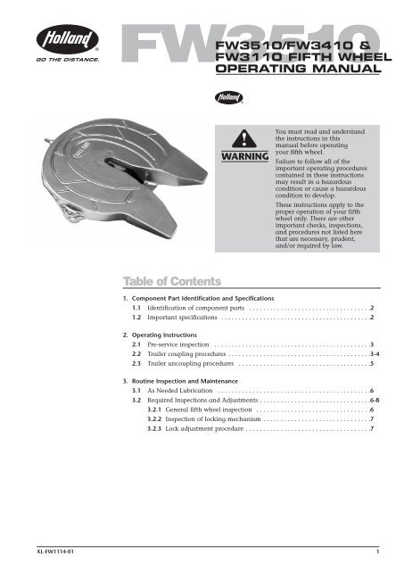 OPERATING MANUAL - saf-holland