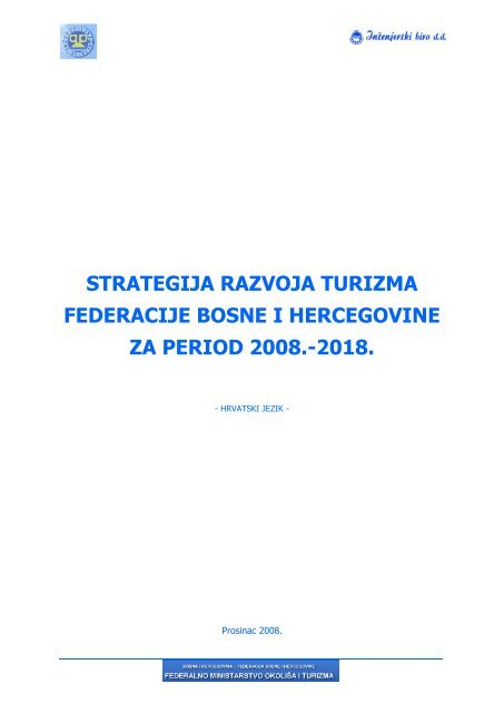 strategija razvoja turizma federacije bosne i hercegovine za period ...
