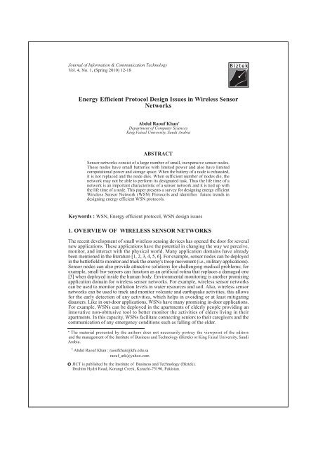 Energy Efficient Protocol Design Issues In Wireless Sensor Networks