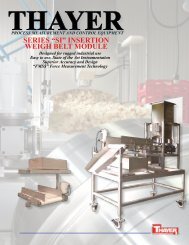 thayer scale series 5200 weigh feeder controller & integrator