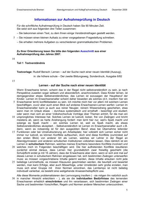 Erwachsenenschule Bremen