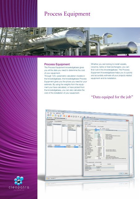 Process Equipment - Cost Engineering