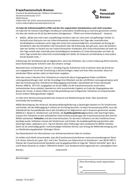 Erwachsenenschule Bremen