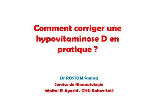 Vitamine D - Rhumato.info