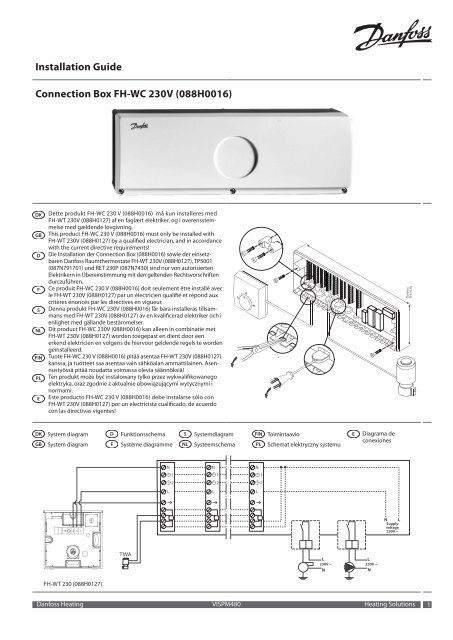 Installation Guide Connection Box FH-WC 230V ... - Danfoss.com
