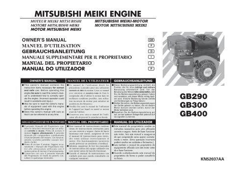 MITSUBISHI MEIKI ENGINE