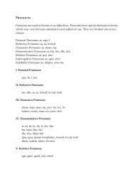 Present Passive Voice: Latin use of the Active ... - The Latin Library