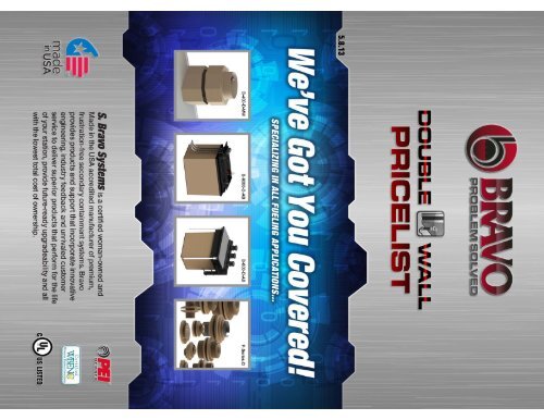 DoubleWall Containment Pricelist - Bravo