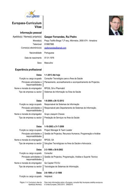 2013 Rui Fernandes - CV - PT.pdf - RCM Pharma