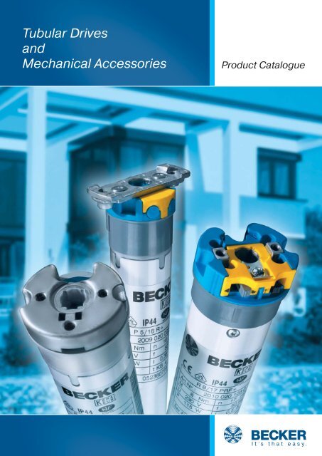 Tubular drives - Becker-Antriebe