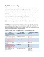 English 11 Curriculum Map - Kaneland High School