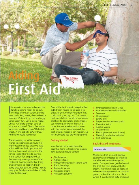Aiding First Aid - Saudi Aramco
