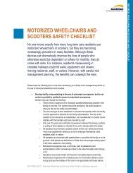 wheelchair safety and maintenance guidelines and checklist